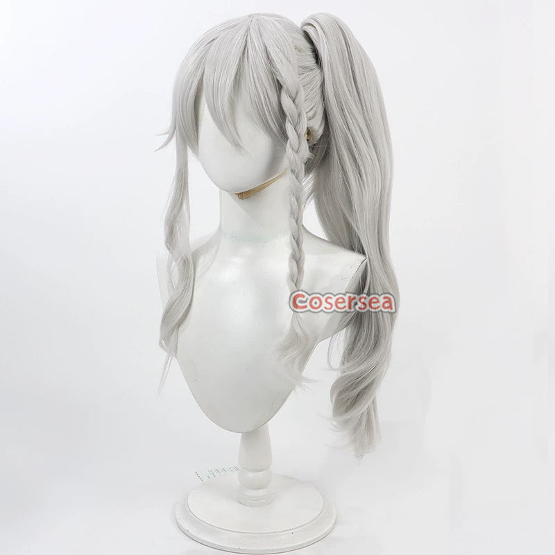 9-nine Nimi Sora 70cm Silver Gray Ponytail Cosplay Wigs – coserseas