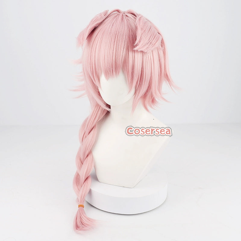 Arknight Goldenglow 80cm Long Pink Braided Cosplay Wigs – coserseas