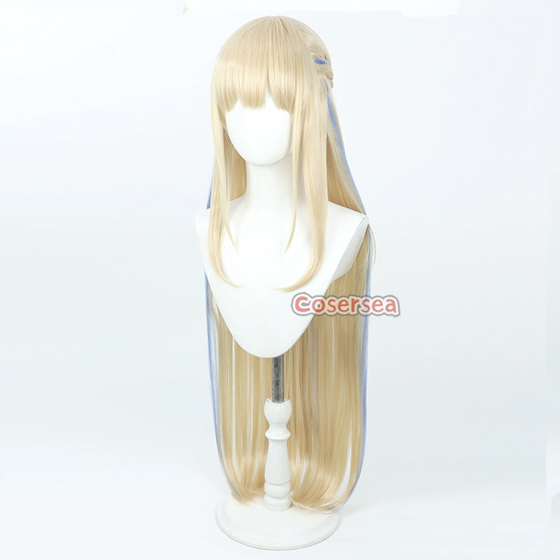 Blue Archive Asuma Toki 90cm Blonde Mixed Blue Cosplay Wigs – coserseas