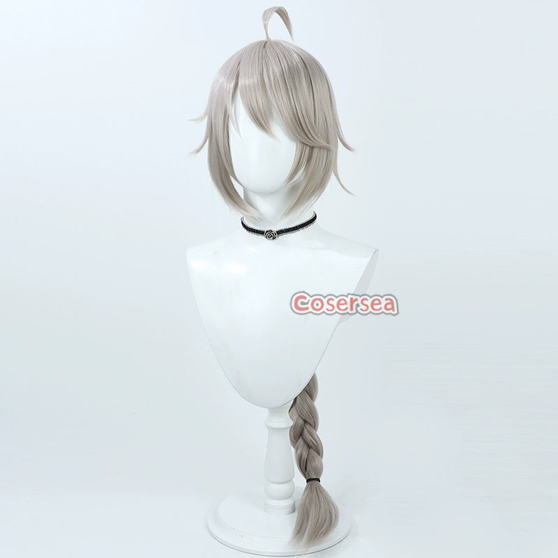 Blue Archive FOX Platoon Otogi 100cm Gray Braided Cosplay Wigs – coserseas