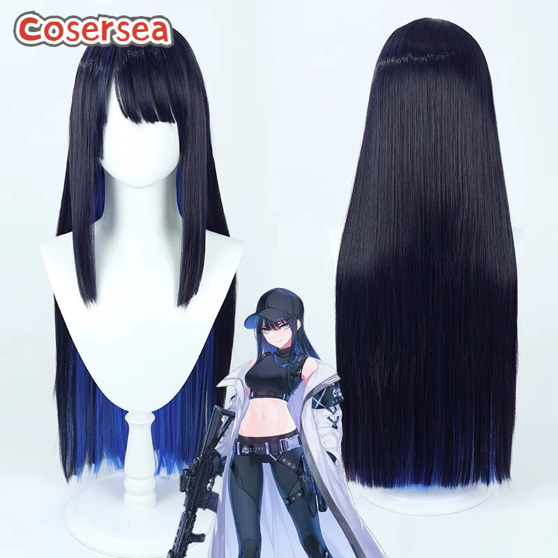 Blue Archive Jomae Saori 75cm Mixed Blue Cosplay Wigs – coserseas