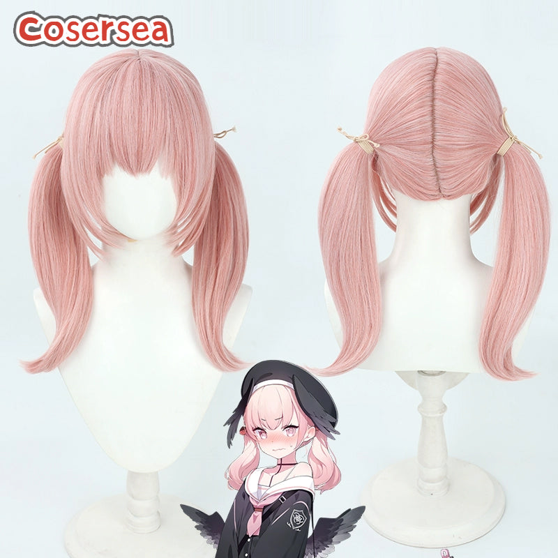 Blue Archive Shimoe Koharu 50cm Pink Cosplay Wigs – coserseas