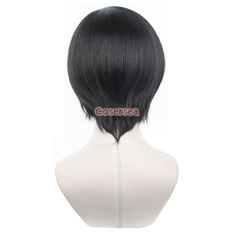 Blue Lock Itoshi Rin 30cm Short Black Men Cosplay Wigs – coserseas