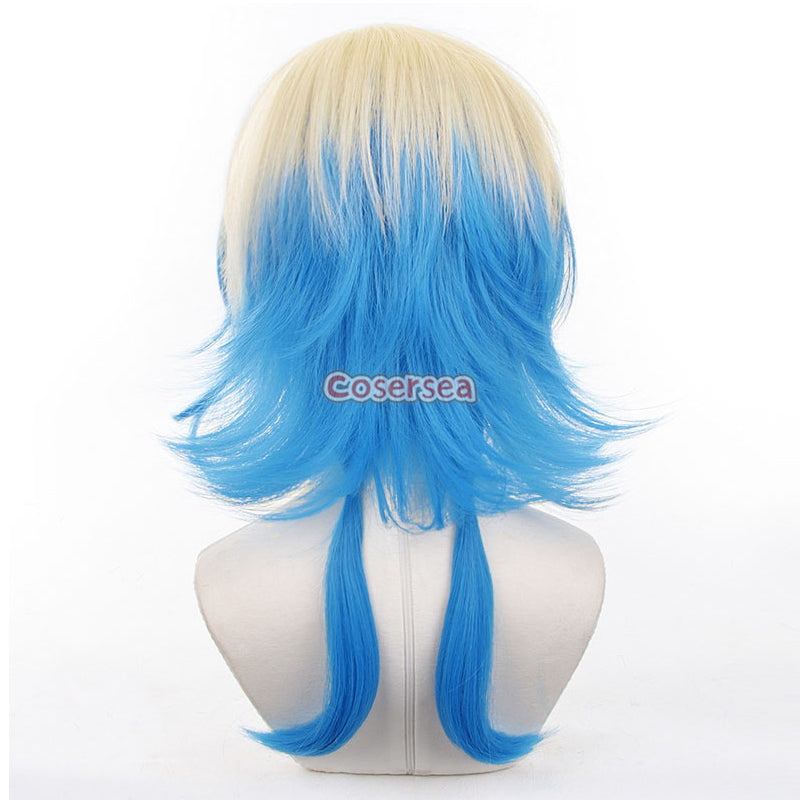 Blue Lock Michael Kaiser Blonde Gradient Blue Cosplay Wigs – coserseas