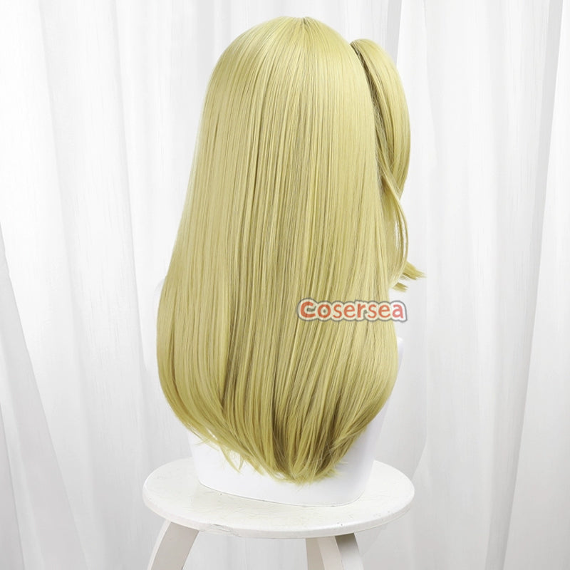 Fairy Tail Lucy Heartfilia 50cm Blonde Ponytail Cosplay Wigs – coserseas