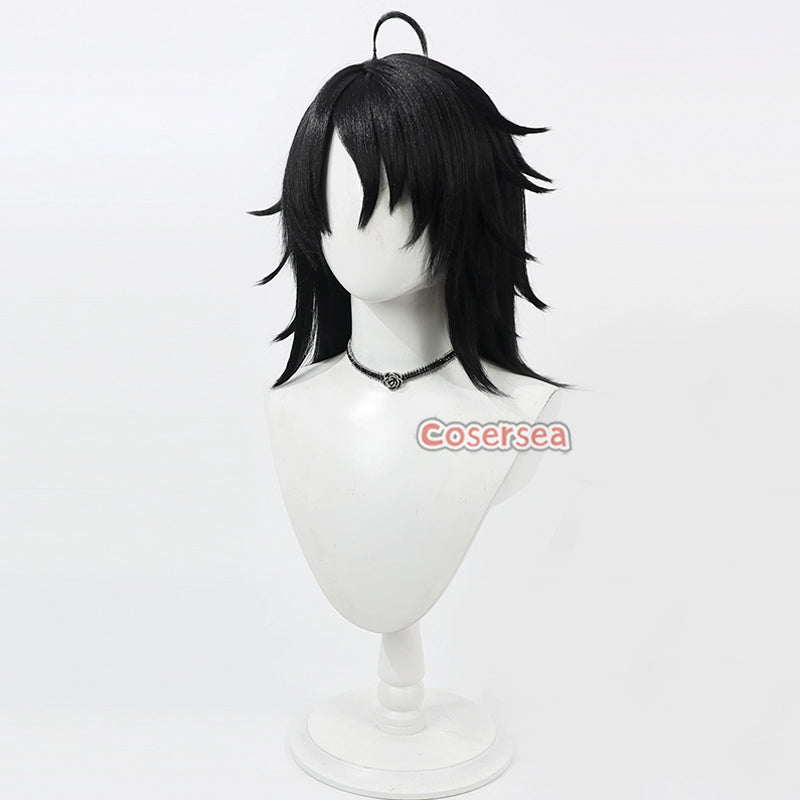 Game Identity V Emil 40cm Long Black Cosplay Wigs – coserseas