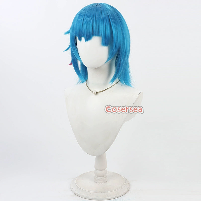 Game LOL Arcane Season 2 Jinx 35cm Blue Mixed Red Cosplay Wigs – coserseas