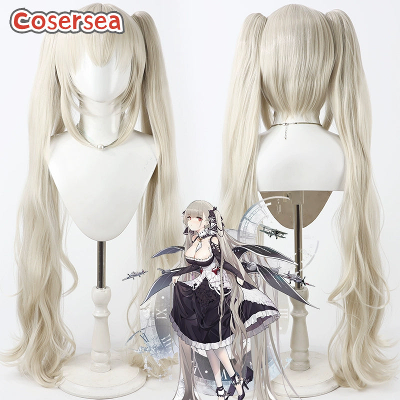 Game Azur Lane HMS Formidable 100cm Wavy Light Blonde Cosplay Wigs ...