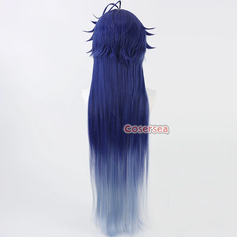 Cosersea Game Genshin Impact Flins 100cm Blue Mixed Light Blue Cosplay ...