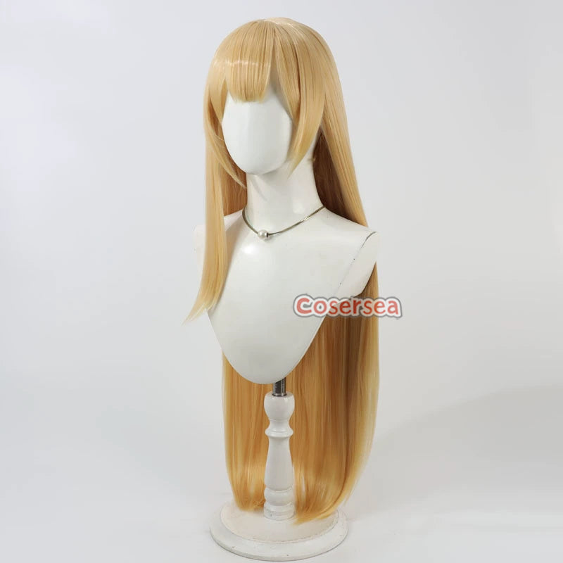 Cosersea Game Mahjong Soul Chiori Mikami 100cm Long Blonde Cosplay Wig ...