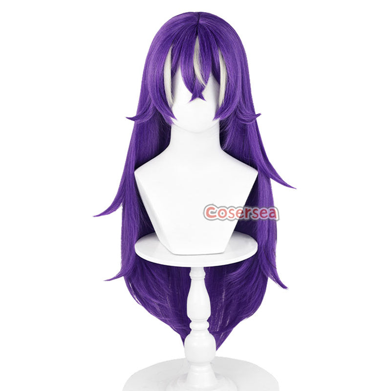 Genshin Impact Fontaine Chevreuse Purple Mixed White Cosplay Wigs ...