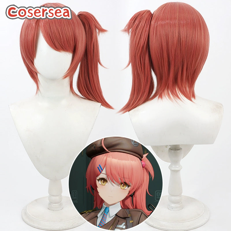 Girls' Frontline 2: Exilium Cheeta Mixed Orange Red Ponytail Cosplay W ...