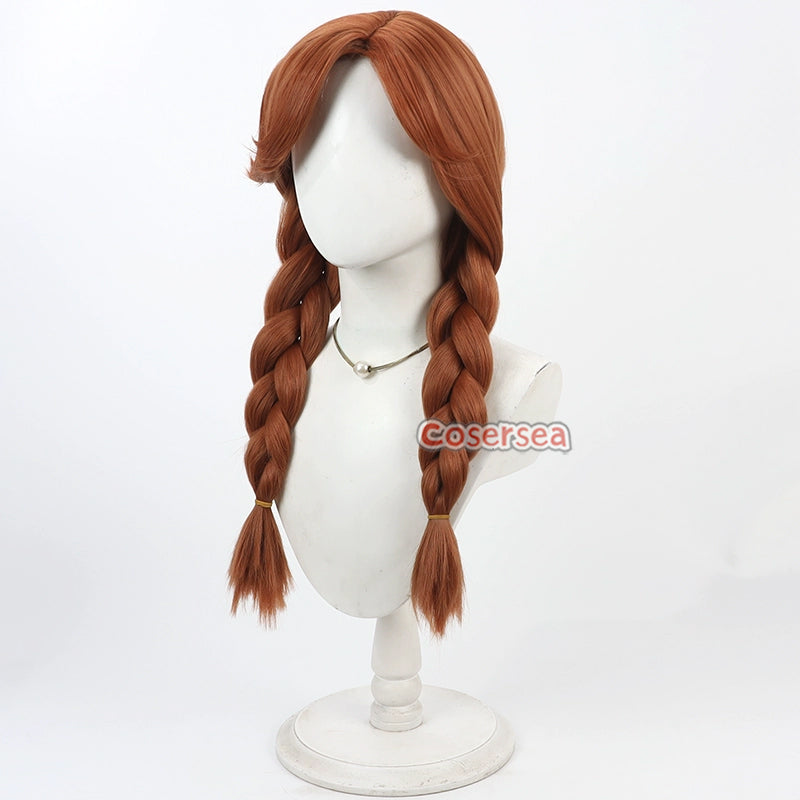 Honor of Kings 60cm Long Brown Braided Cosplay Wigs – coserseas
