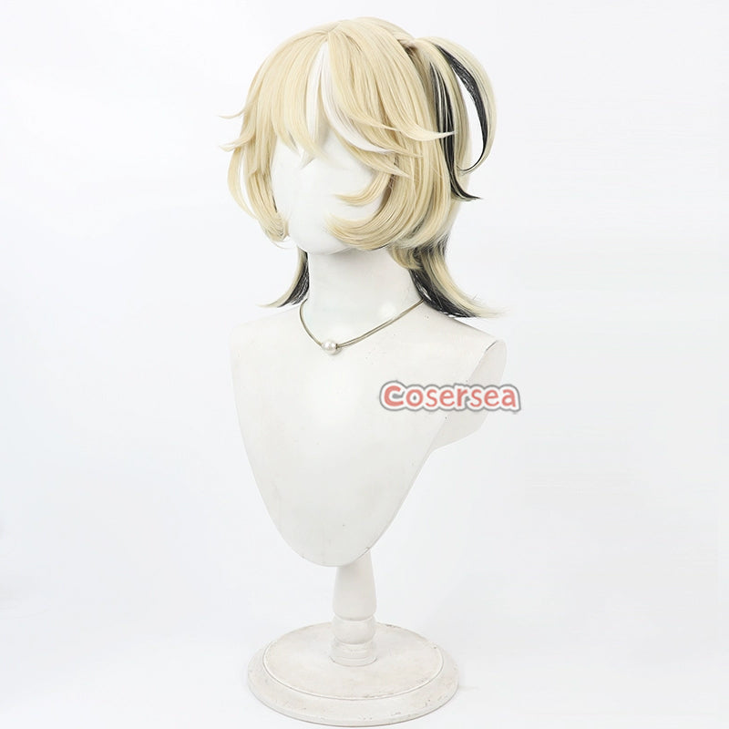 Identity V Mechanic Tracy Reznik 35cm Blonde Mixed Black Cosplay Wigs ...