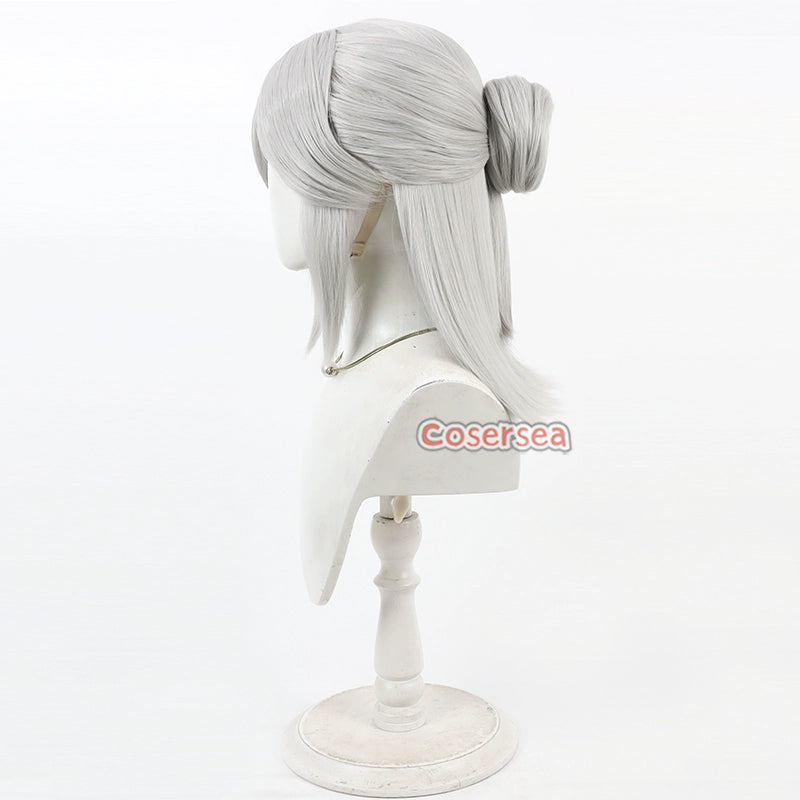 Identity V Vera Nair 45cm Silver Gray Cosplay Wigs With Buns – coserseas