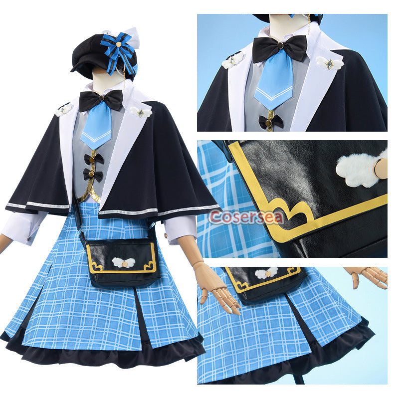 Cosersea Magical Girl Witch Trials Tachibana Shelly Blue Dress Cosplay ...