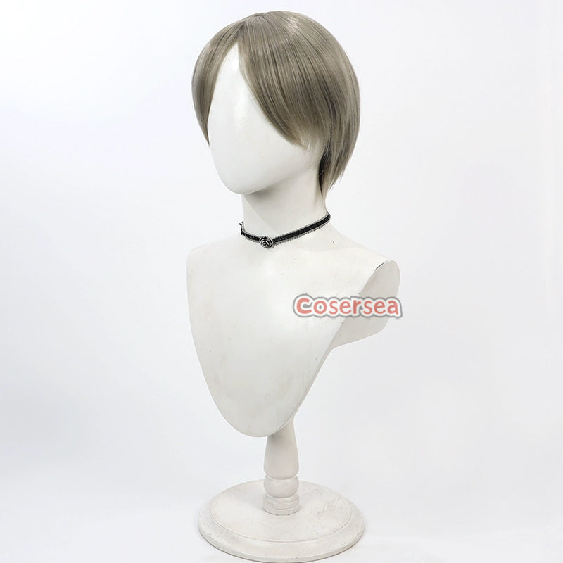 Mashle Magic And Muscles Anser Shinri 30cm Short Gray Men Cosplay Wigs ...