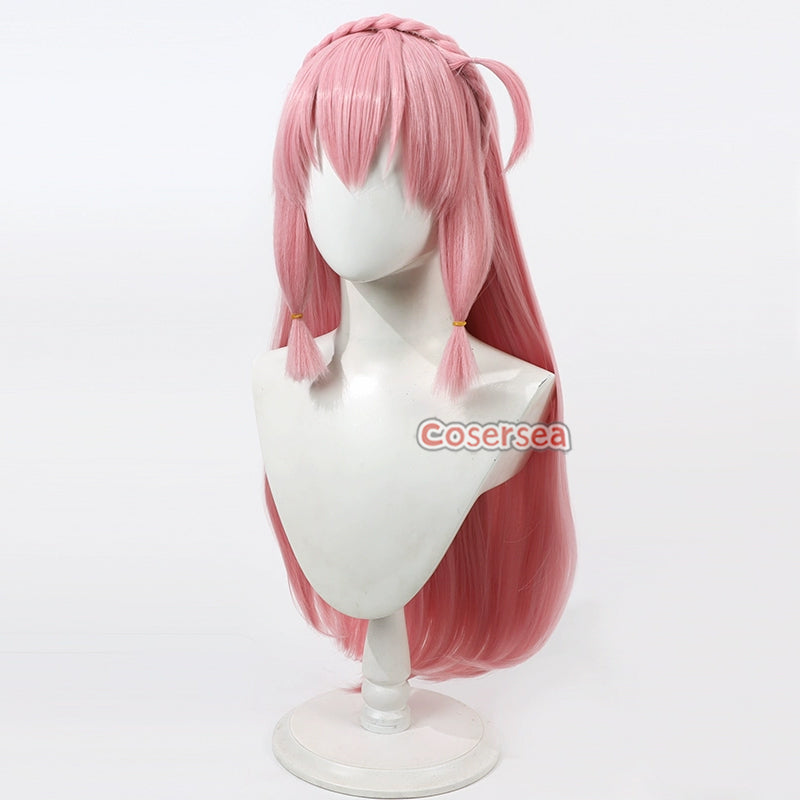 Mato Seihei no Slave Okawamura Nei 90cm Long Pink Cosplay Wigs – coserseas