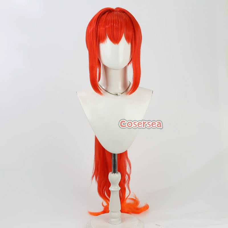 Cosersea Nikke The Goddess of Victory Rapi 100cm Wavy Red Ponytail Cos ...