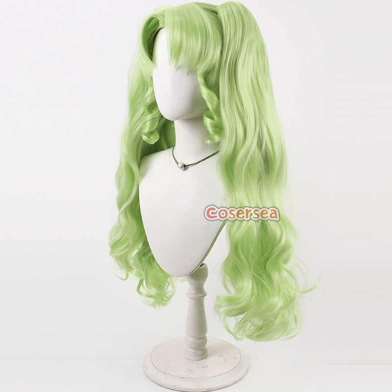 Cosersea Prism Paradise PriPara Falulu 80cm Long Wavy Light Green Pony ...