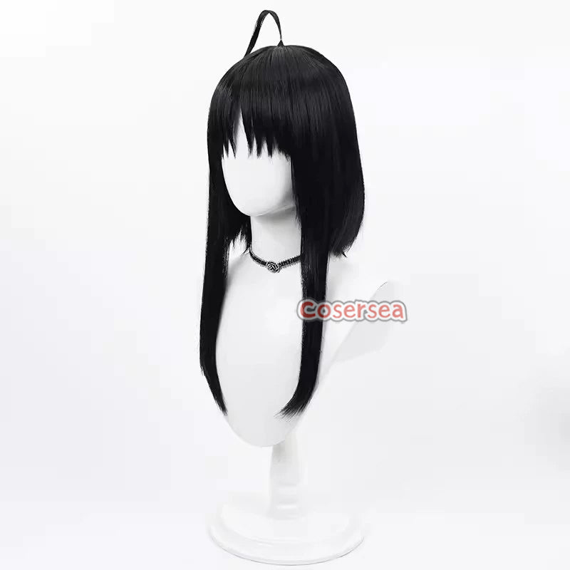Senren Banka Hitachi Mako 70cm Long Black Cosplay Wigs – coserseas