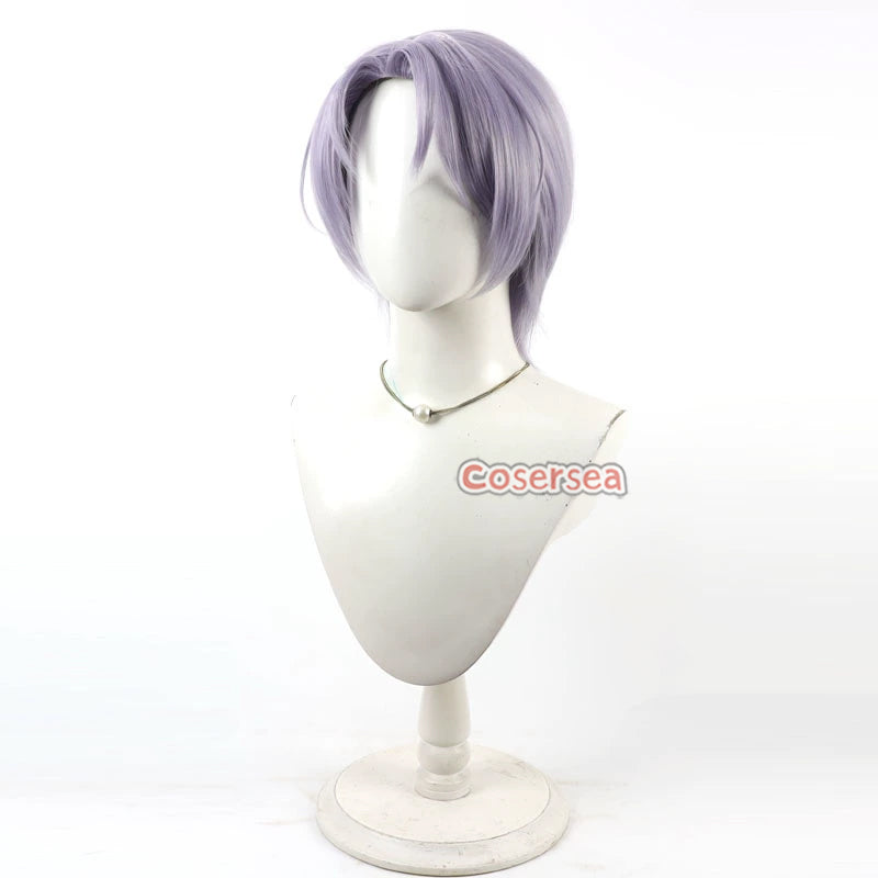 Cosersea Tokyo Debunker Ritsu Shinjo 30cm Light Purple Men Cosplay Wig ...