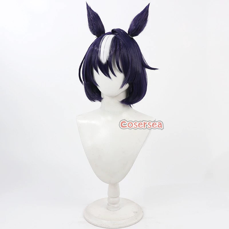 Cosersea Uma musume: Pretty Derby Verxina 30cm Dark Blue Mixed White C ...