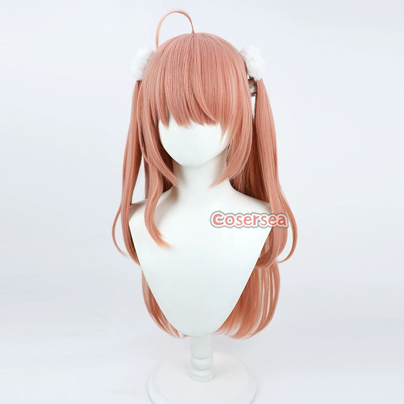 Virtual YouTuber Honma Himawari 80cm Orange Pink Cosplay Wigs – coserseas
