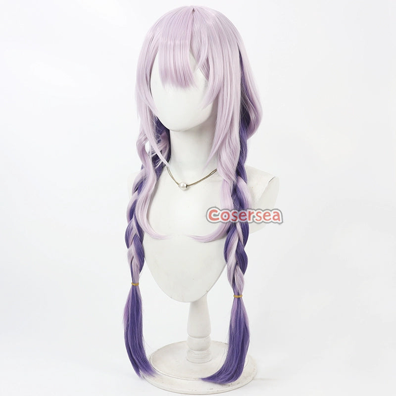 Virtual YouTuber Koseki Bijou 70cm Light Pink Mixed Purple Cosplay Wig ...