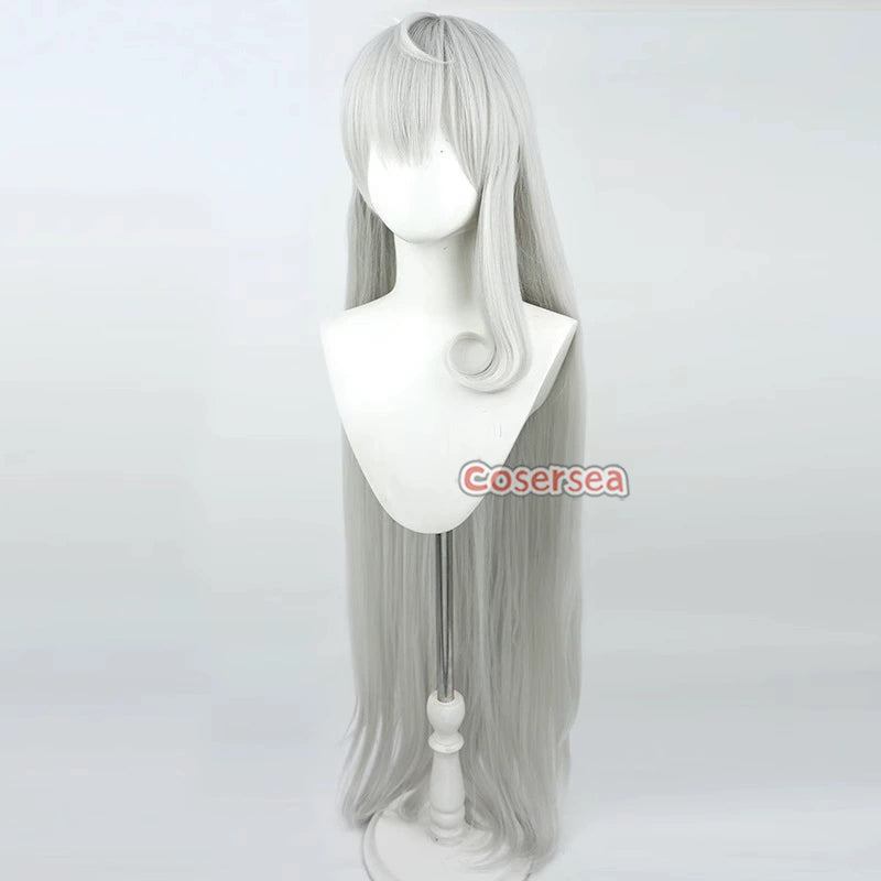 Virtual YouTuber Reimu Endou 130cm Silver Gray Cosplay Wigs – coserseas