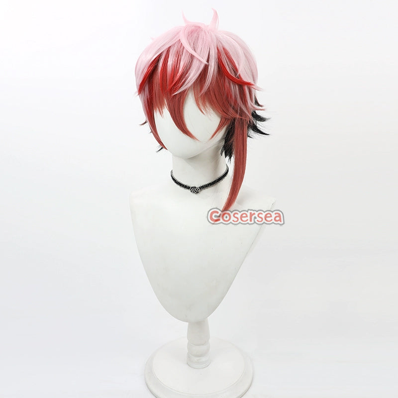 Virtual YouTuber Seraph Dazzlegarden 30cm Black Mixed Pink Red Cosplay ...