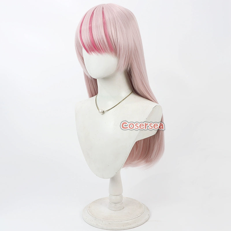 Virtual YouTuber Tanaka Hime 60cm Pink Mixed Hot Pink Cosplay Wigs ...