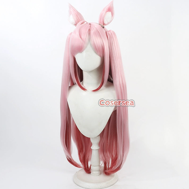 Virtual YouTuber Yuuki Sakuna 90cm Pink Ponytail Cosplay Wigs – coserseas