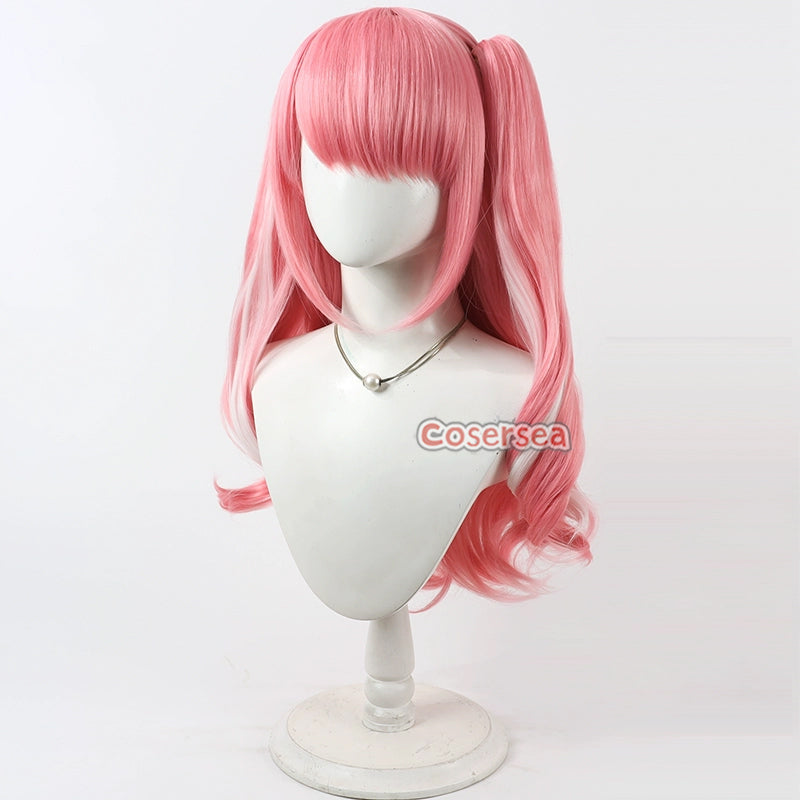 Cosersea Virtual YouTuber Sasaki Saku 80cm Pink Mixed White Ponytail C ...