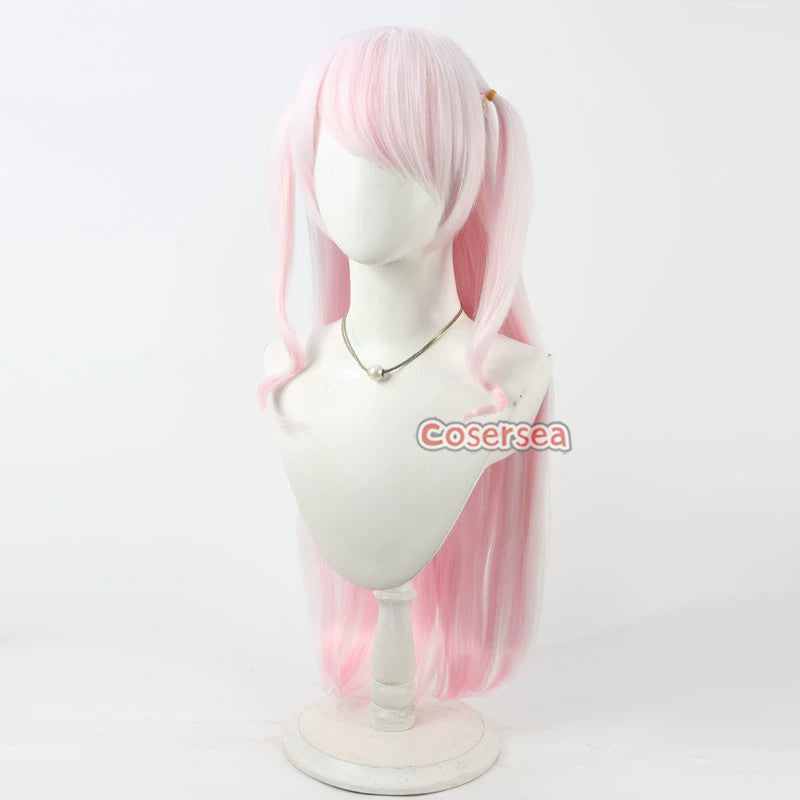 Cosersea Virtual YouTuber Shiina Yuika 80cm White Mixed Pink Cosplay W ...